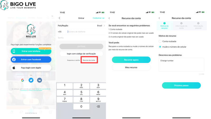 Como Fazer Login no BIGO LIVE